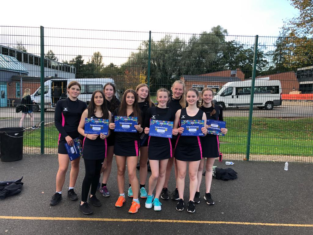 U16 Netball team winners - Chellaston Academy